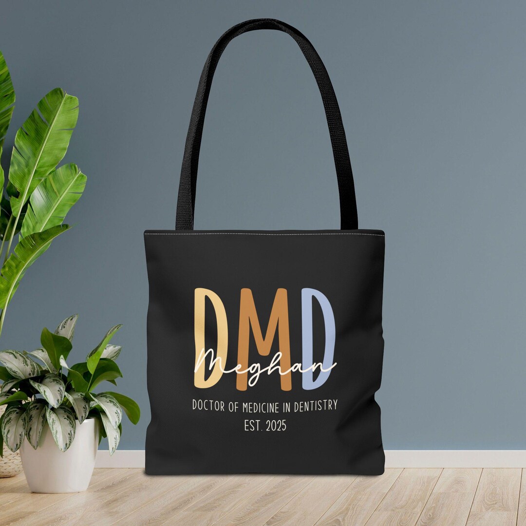 PERSONALIZED Dentist Graduation Tote Bag, DDS, DMD Customized Dentist ...