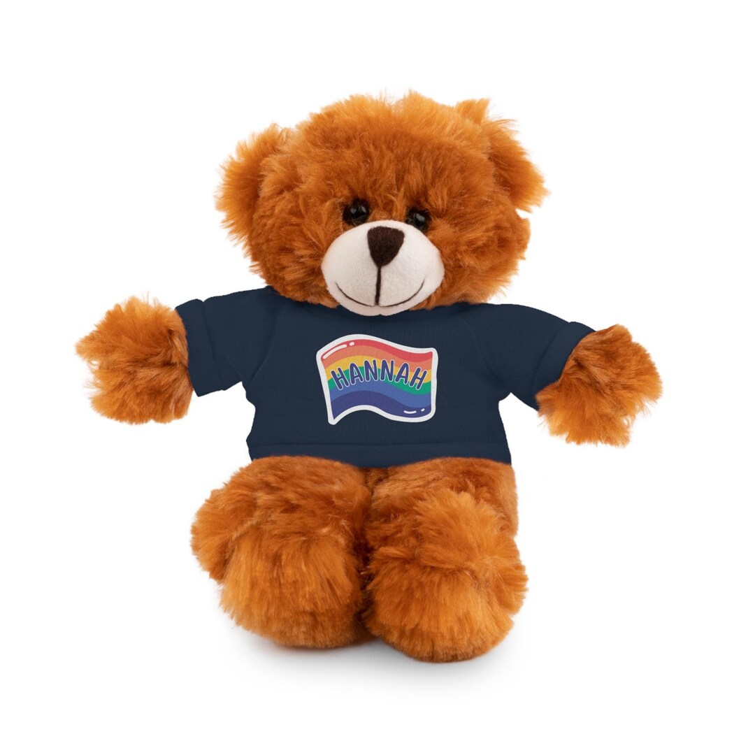 Personalized Lesbian Gay Plushie, Custom Pride Teddy Bear, Pride Month ...