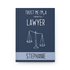 PERSONALIZED LAW STUDENT Lawyer Graduation Journal Notebook, Bar Exam ...