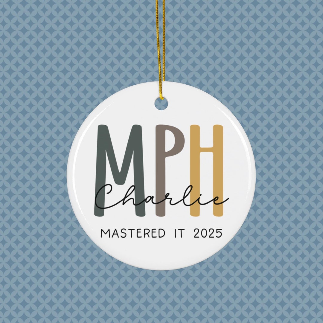 PERSONALIZED MASTERS OF Public Health Graduation Ornament Keepsake Gift ...