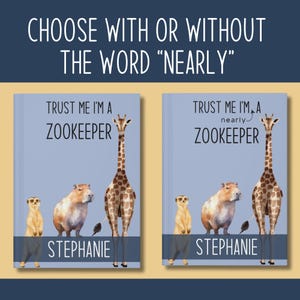 PERSONALIZED ZOOLOGY GRADUATION Journal Notebook, Customized Zoologist ...