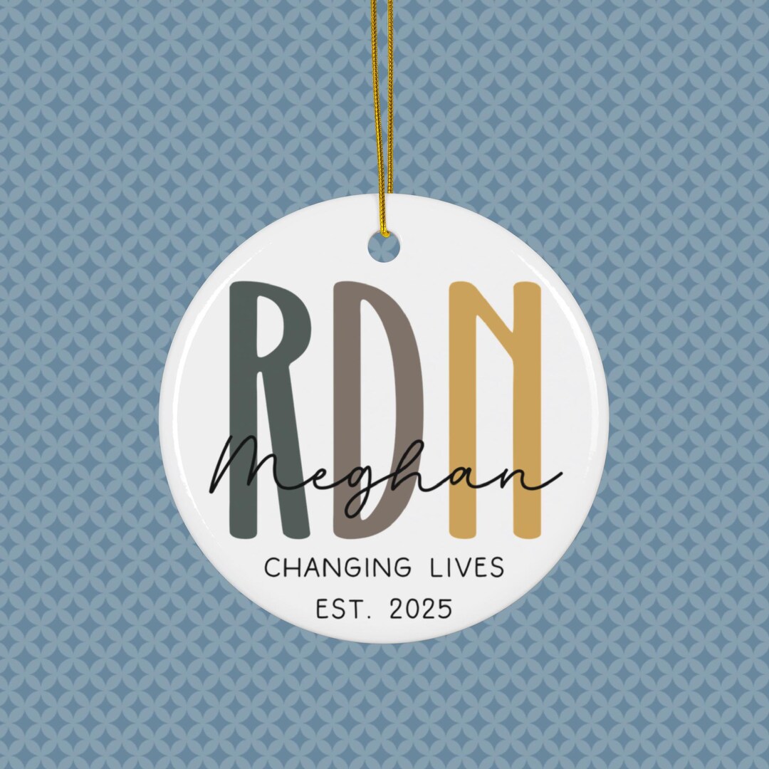 PERSONALIZED DIETITIAN Graduation Ornament Keepsake, RDN Degree ...