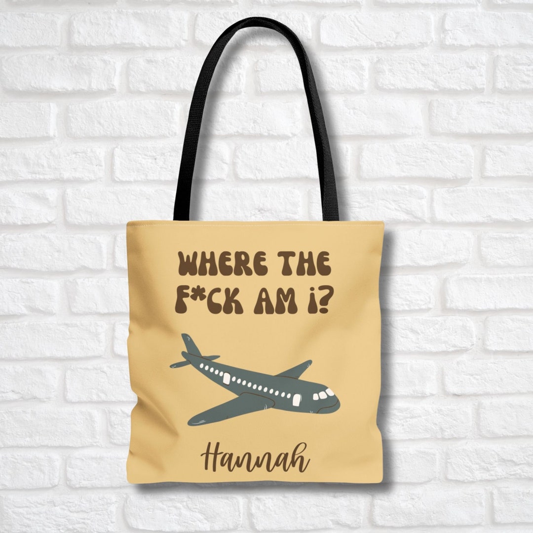 PERSONALIZED FLIGHT ATTENDANT Tote Bag, Customized Cabin Crew Gift ...