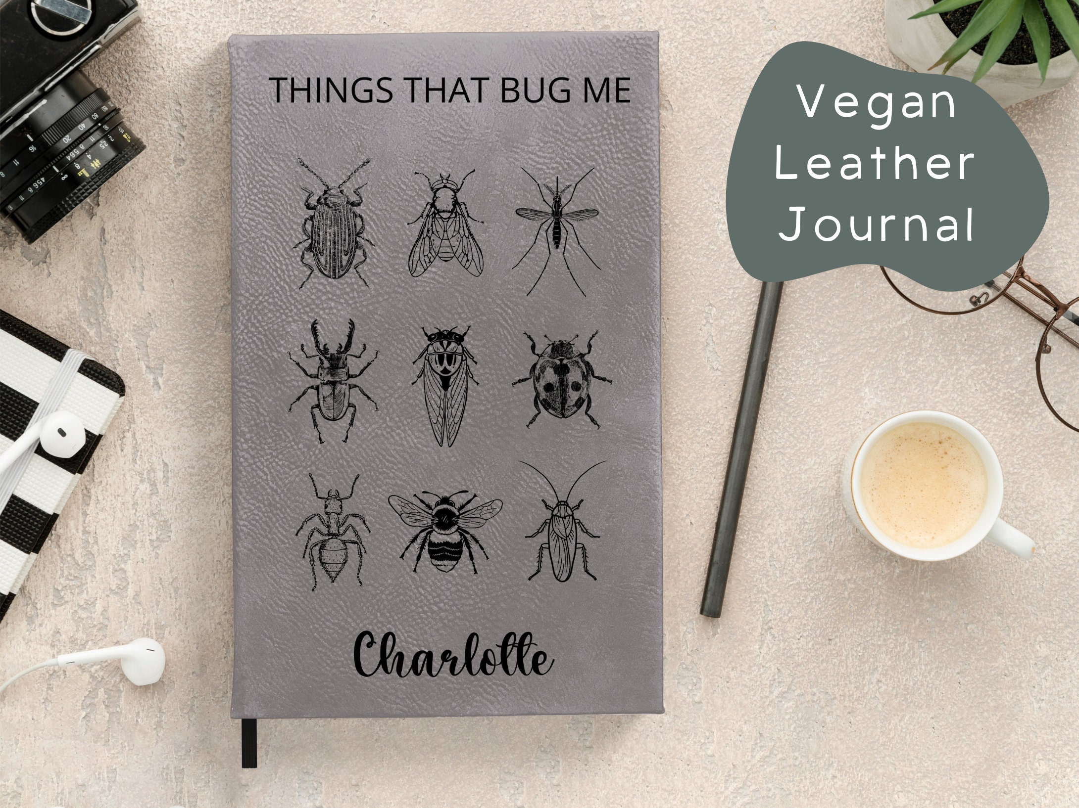PERSONALIZED ENTOMOLOGY LOGBOOK Notebook, Custom Entomologist ...