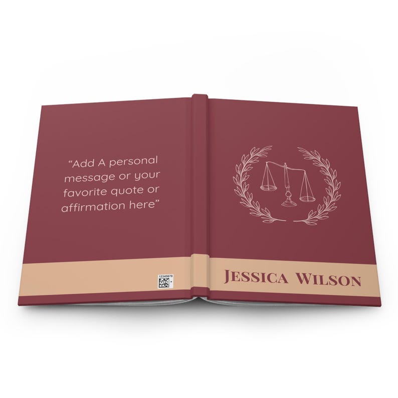 PERSONALIZED LAW STUDENT Lawyer Graduation Journal Notebook, Bar Exam ...