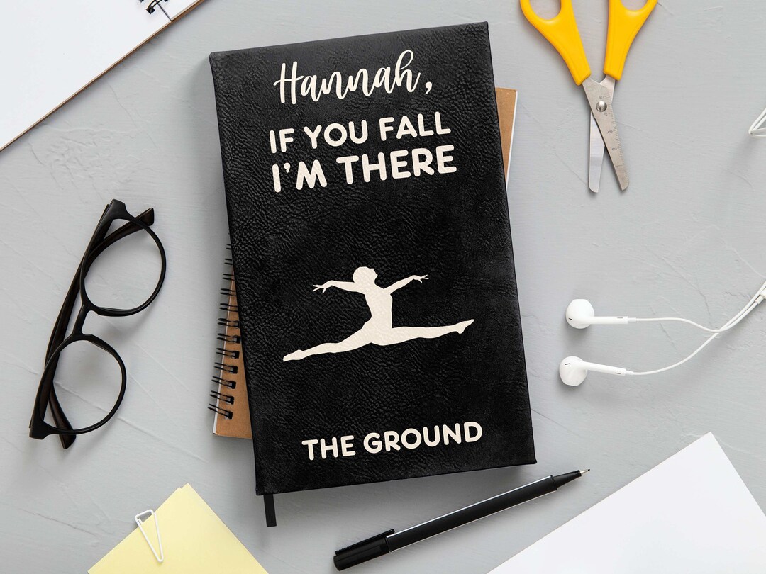 PERSONALIZED GYMNASTICS JOURNAL Notebook, Customized Ballet Dancer Gift ...