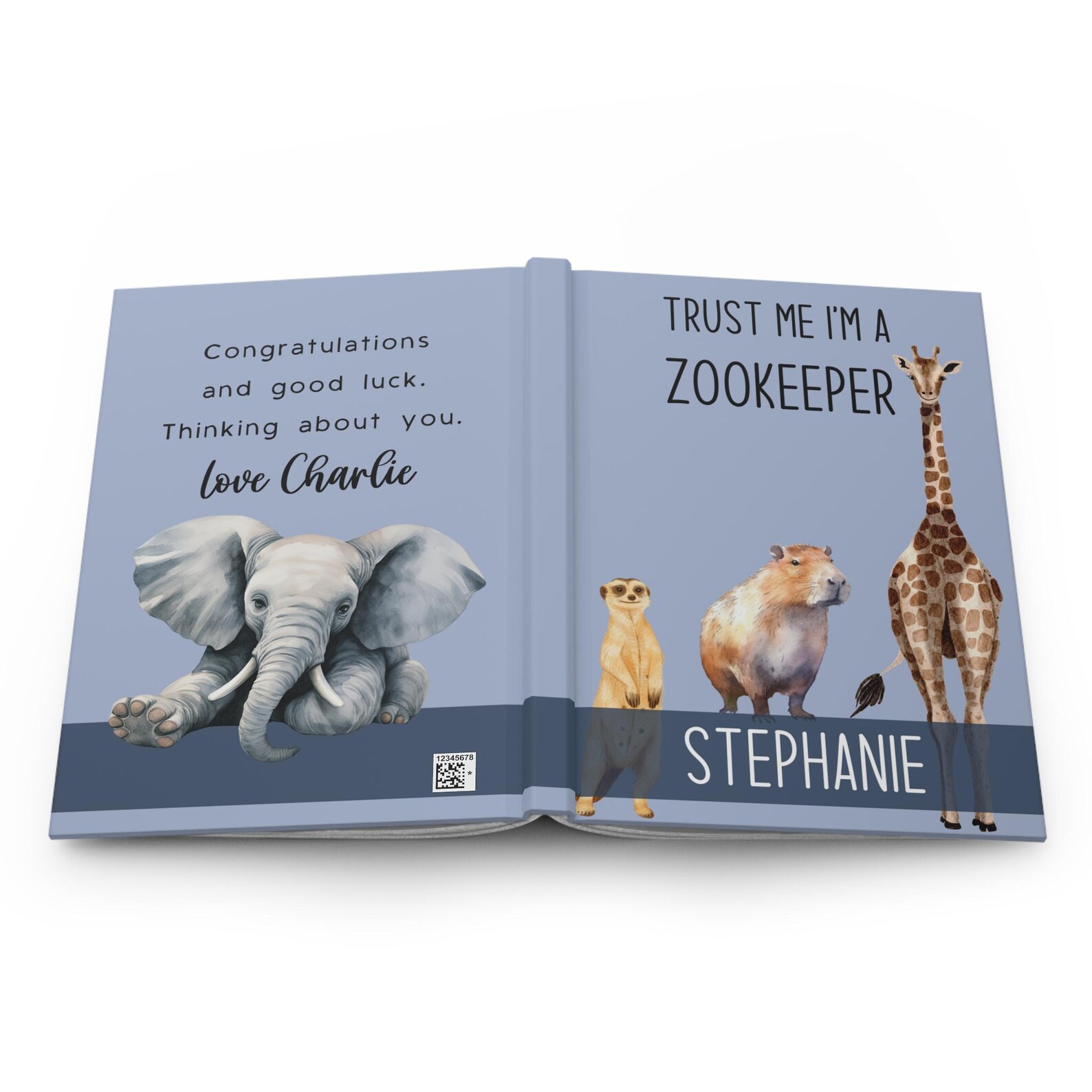 PERSONALIZED ZOOLOGY GRADUATION Journal Notebook, Customized Zoologist ...