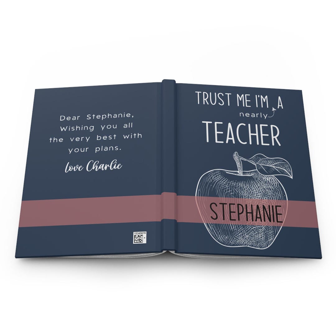 PERSONALIZED STUDENT TEACHER Journal Notebook, Custom Teacher ...
