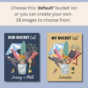 PERSONALIZED BUCKET LIST Book Journal Notebook, Custom Bucket List ...