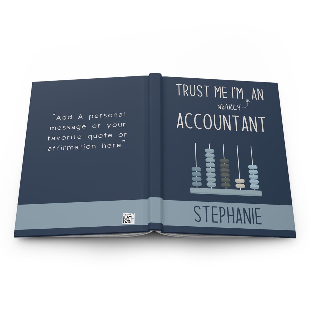 PERSONALIZED ACCOUNTANT GRADUATION Journal, Custom Accounting Notebook ...