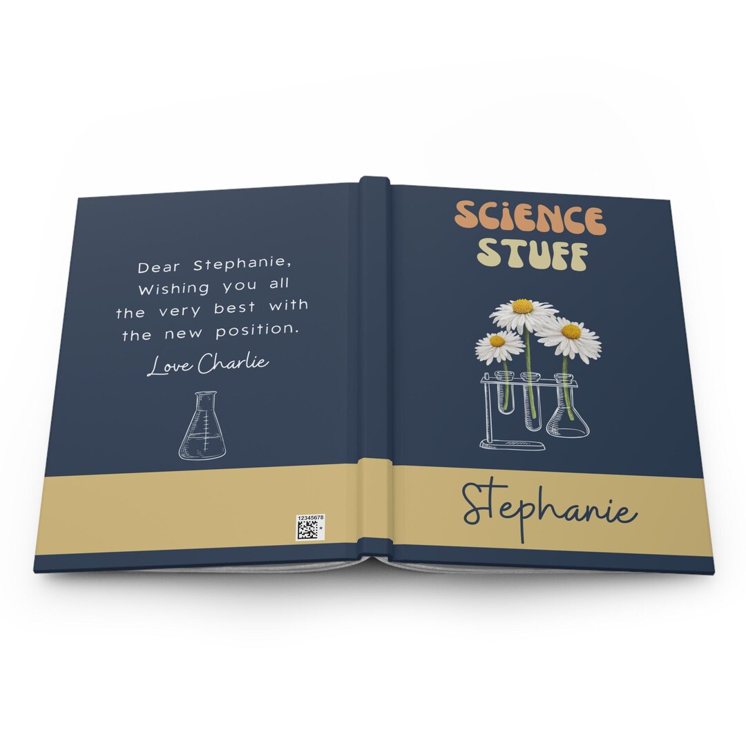 PERSONALIZED SCIENTIST Graduation Journal Notebook, Custom Women in ...