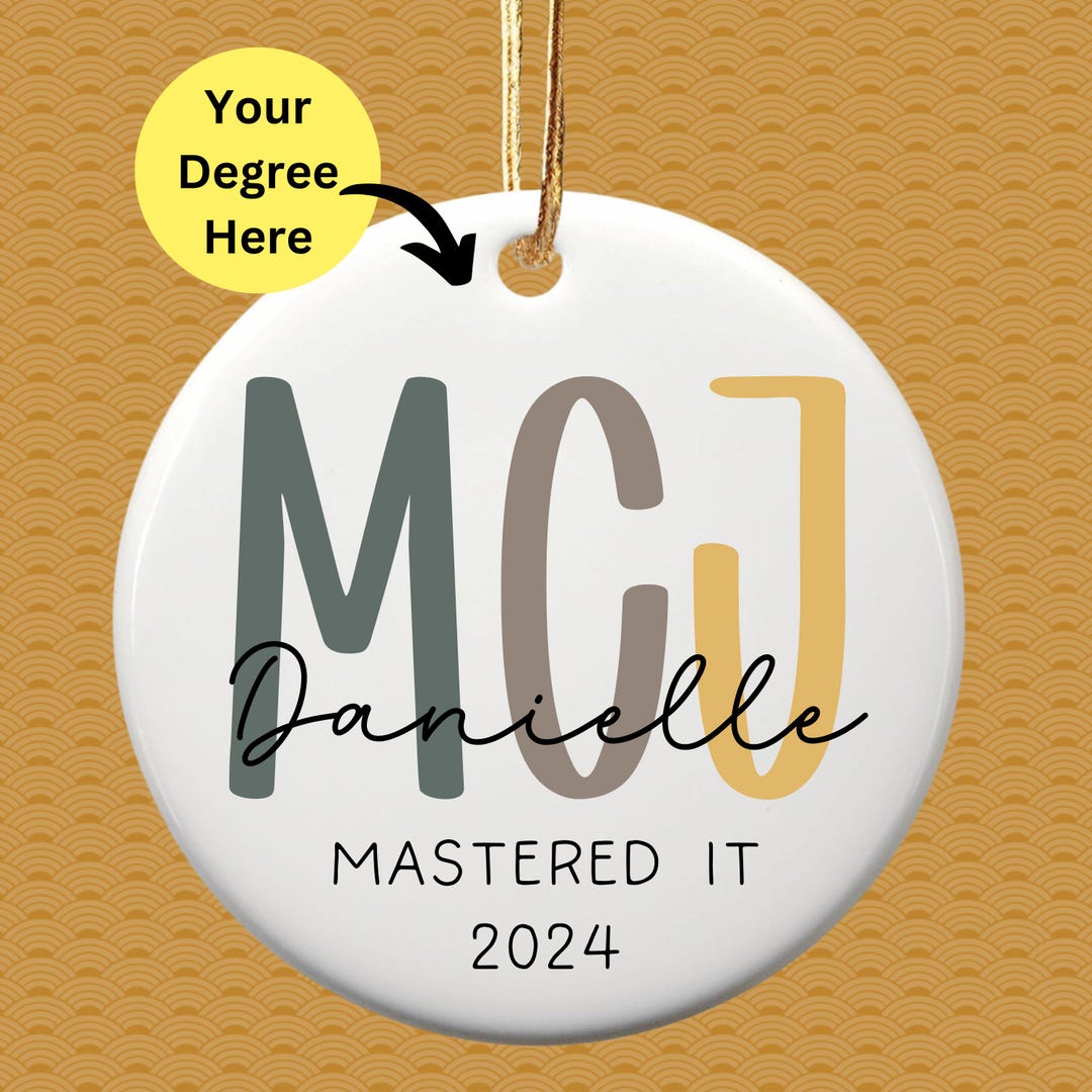 PERSONALIZED CRIMINAL JUSTICE Graduation Ornament Keepsake, Customized ...