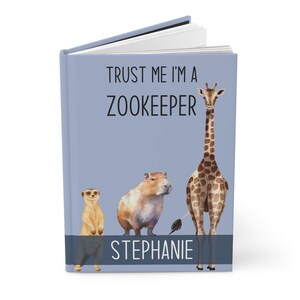 PERSONALIZED ZOOLOGY GRADUATION Journal Notebook, Customized Zoologist ...