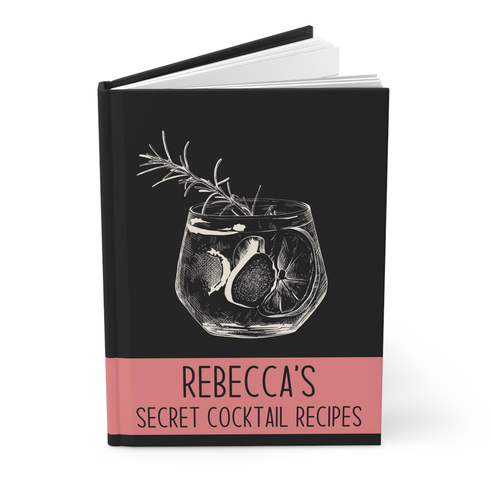 PERSONALIZED COCKTAIL RECIPE Book, Custom Cocktail Book, Mixologist ...