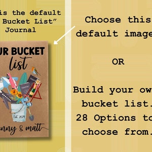 PERSONALIZED BUCKET LIST Book Journal Notebook, Custom Bucket List ...