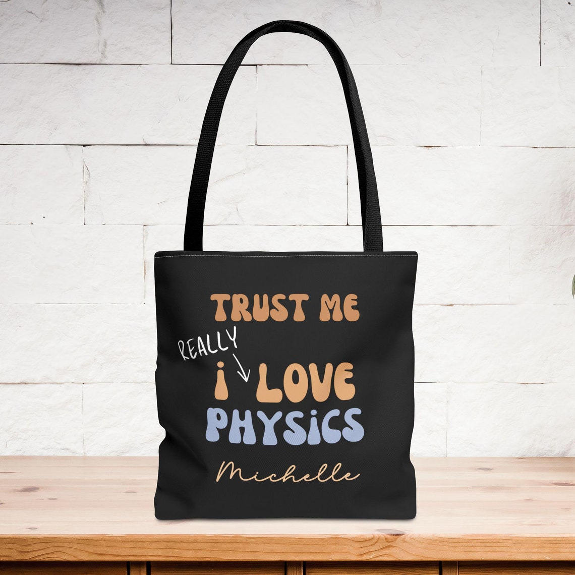 PERSONALIZED PHYSICS DEGREE Major Graduation Tote Bag, Customized ...