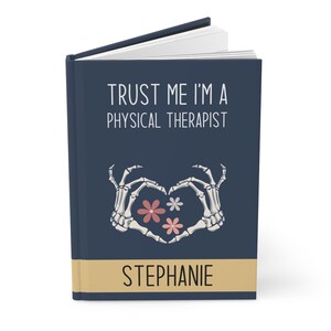 PERSONALIZED PHYSICAL THERAPIST Journal Notebook Graduation, Therapy ...