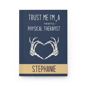 PERSONALIZED PHYSICAL THERAPIST Journal Notebook Graduation, Therapy ...