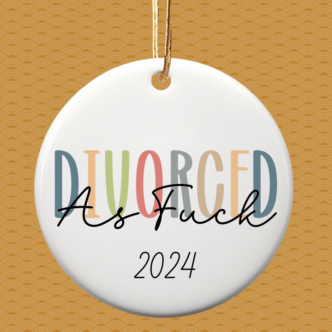 PERSONALIZED DIVORCED GIFT Ornament Keepsake, New Beginnings, Finally ...