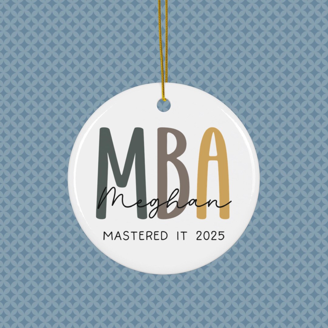 MBA Ornament, Mba Graduation Gift, Mba Graduation Gifts, Mastered It ...