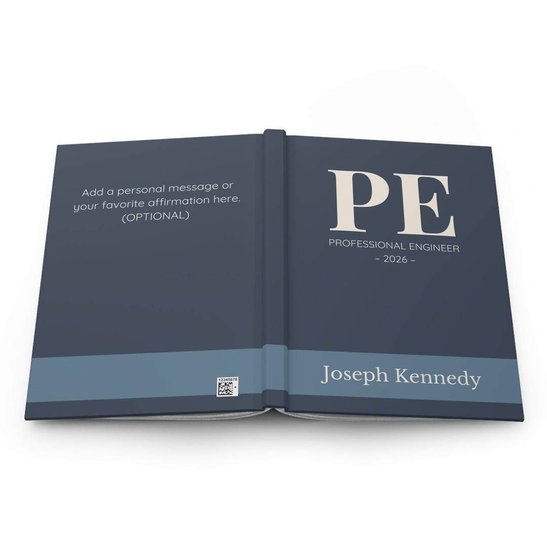 Personalized PE Graduation Journal Notebook | Professional Engineer ...