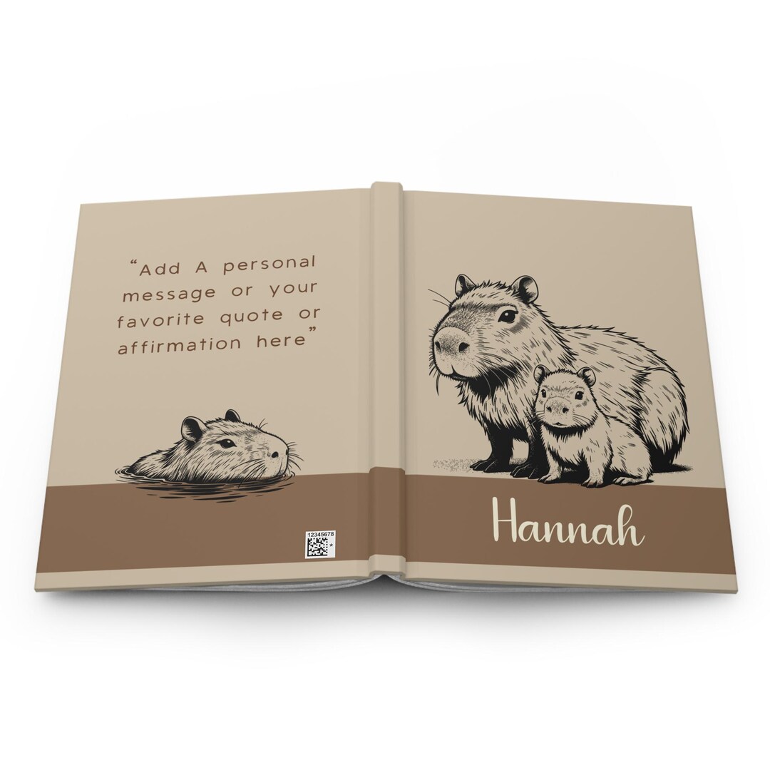 Personalized Capybara Zookeeper Journal Notebook, Custom Zoologist Gift ...