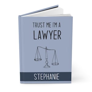 PERSONALIZED LAW STUDENT Lawyer Graduation Journal Notebook, Bar Exam ...