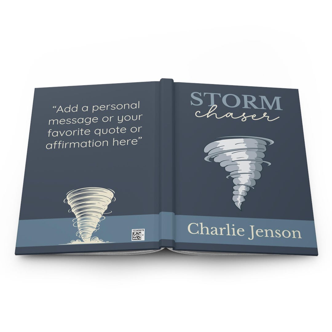 PERSONALIZED STORM CHASER Journal Notebook, Custom Tornado Watch ...