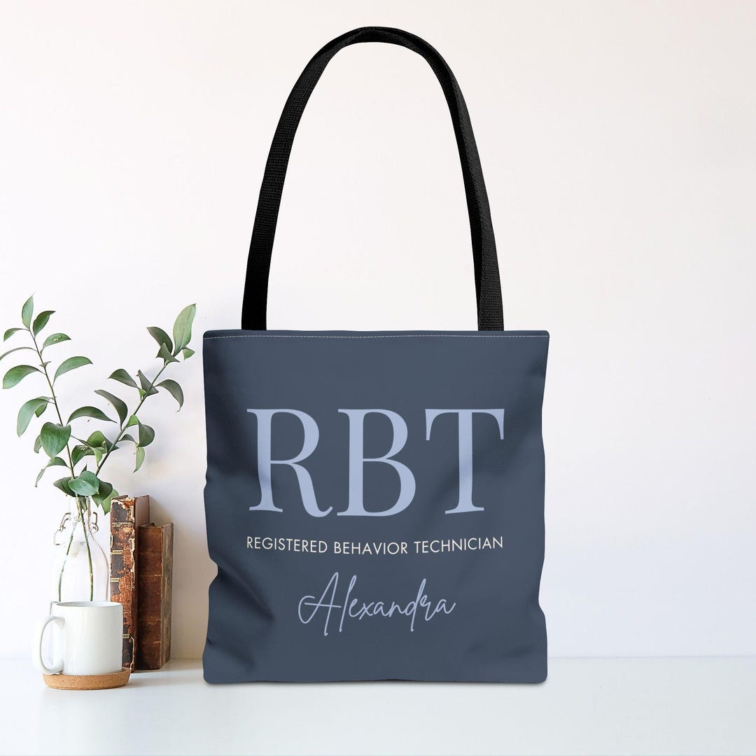 PERSONALIZED RBT Therapist Tote Bag, Customized Registered Behavior ...