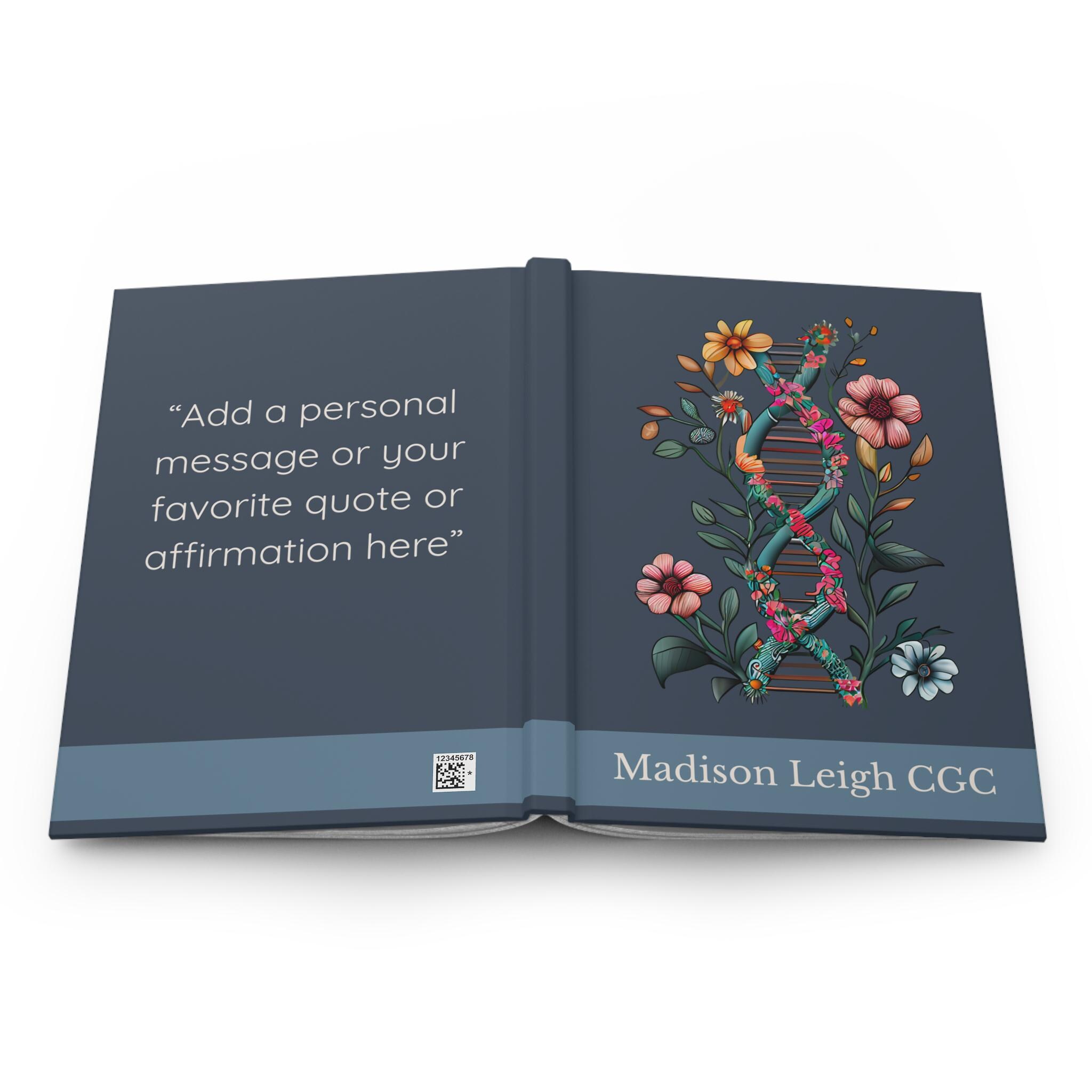 PERSONALIZED GENETIC COUNSELOR Journal Notebook, Customized Geneticist ...