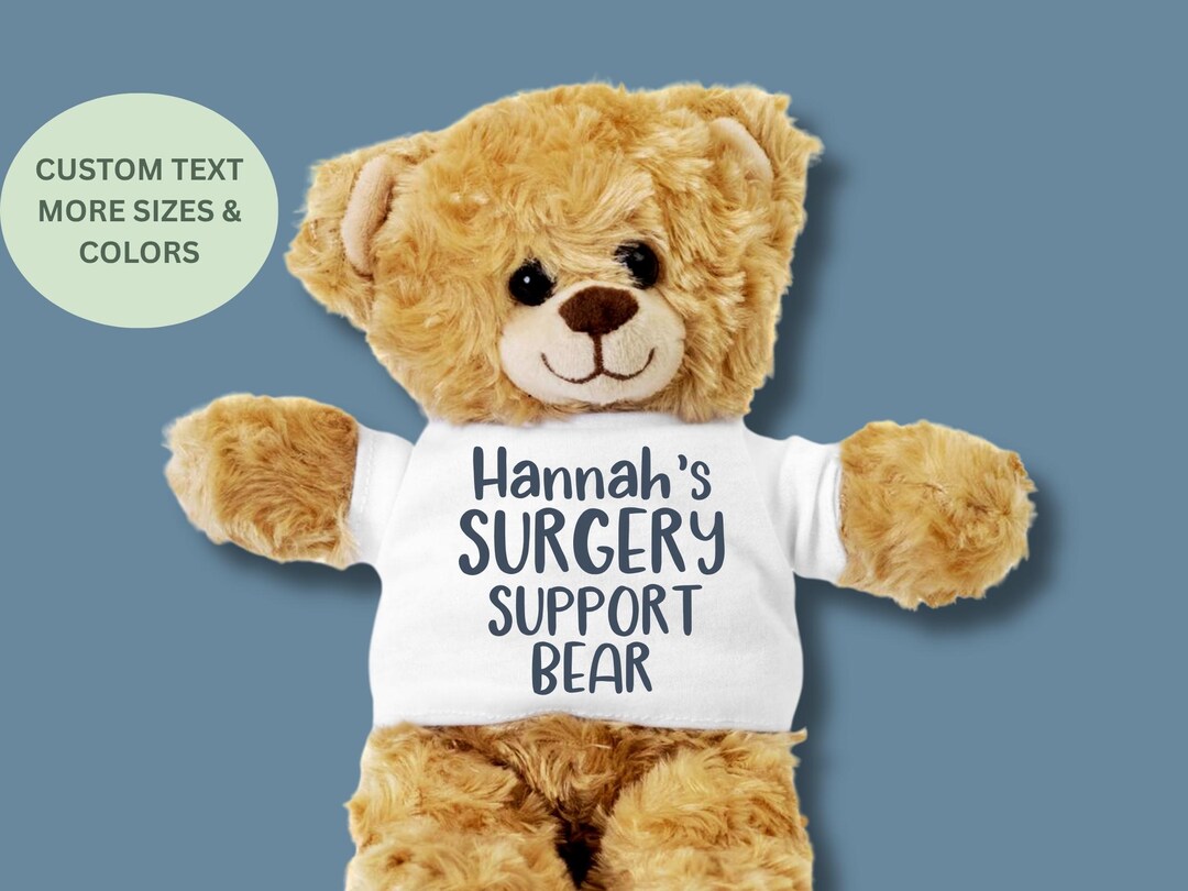 PERSONALIZED SURGERY RECOVERY Gift Plush Teddy Bear, Customized ...