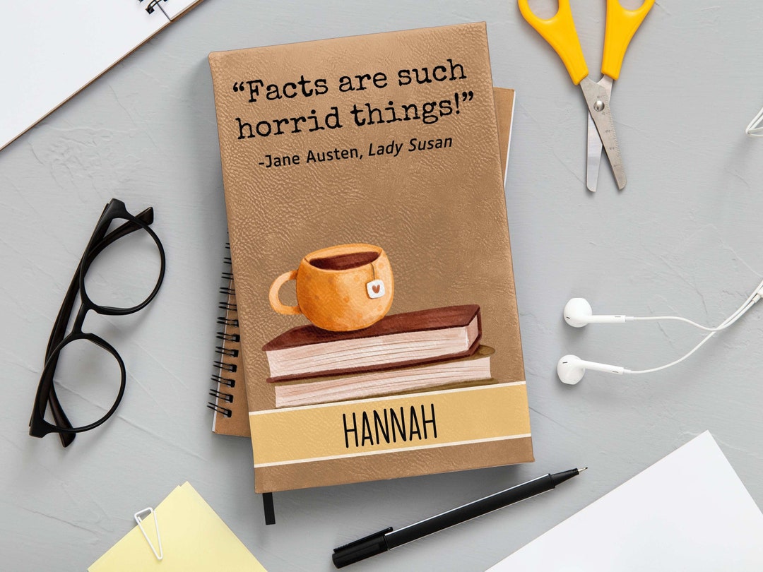 PERSONALIZED READING JOURNAL, Jane Austen Quote, Emily Bronte Gift ...