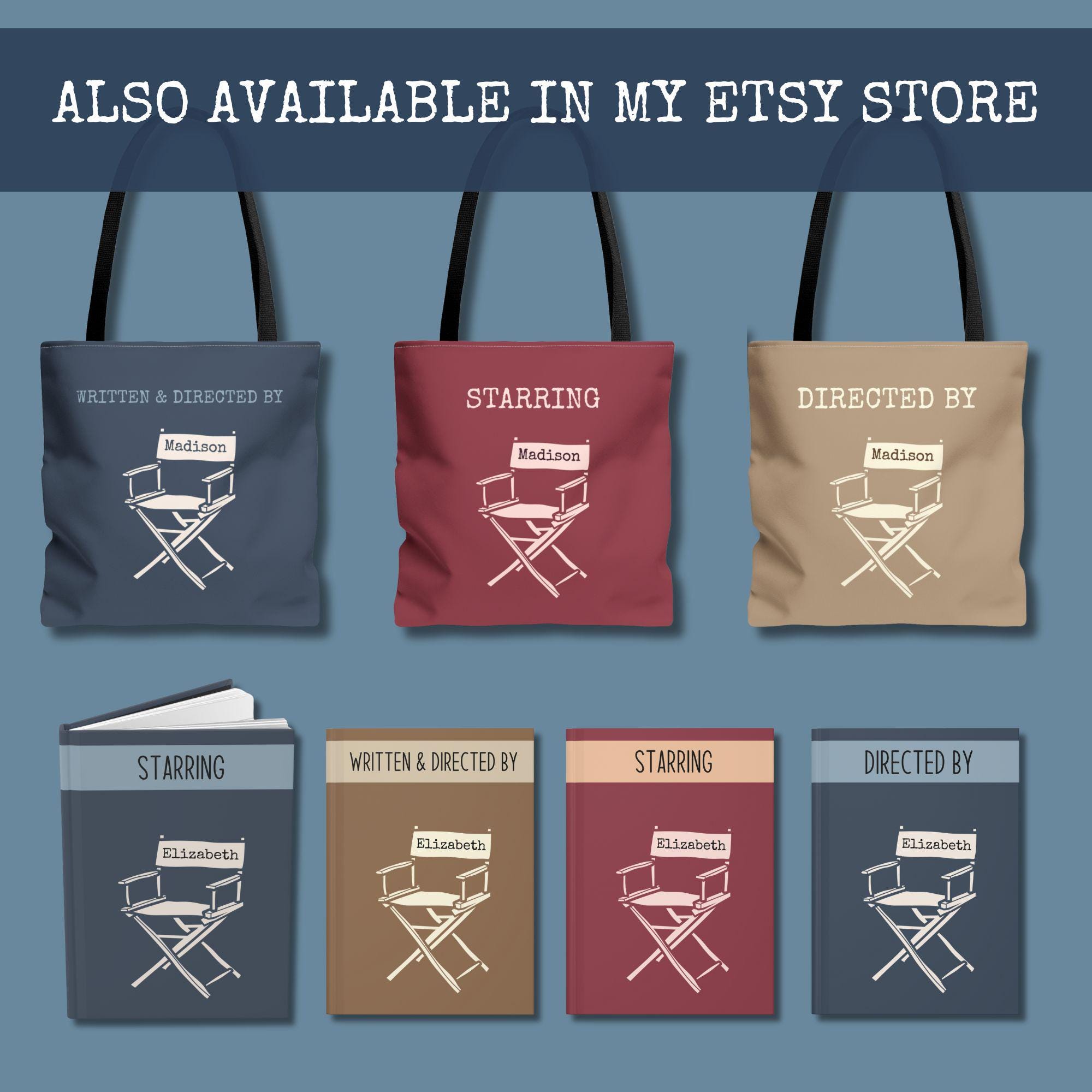 PERSONALIZED DIRECTOR Journal Notebook, Customized Film Movie Theater ...