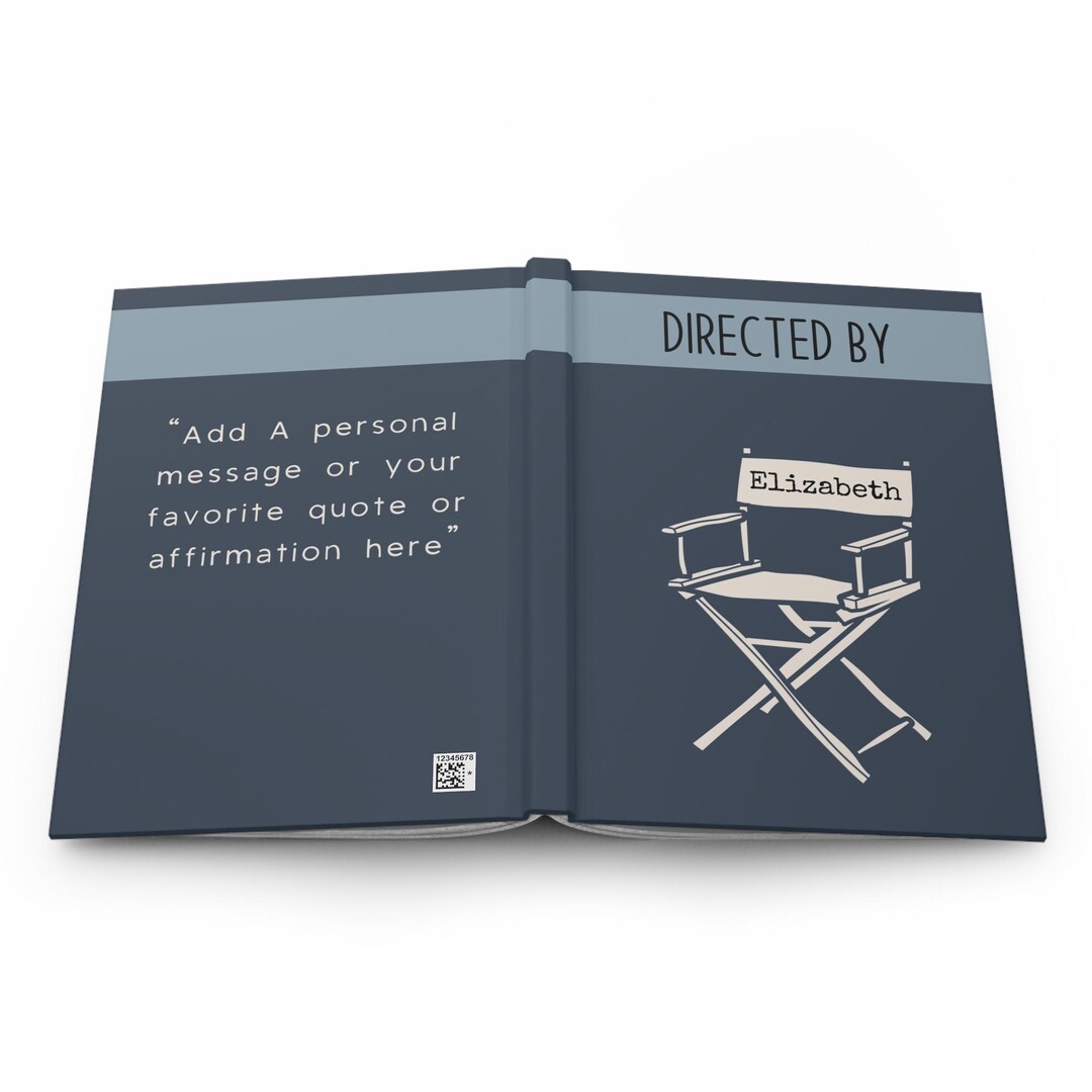 PERSONALIZED DIRECTOR Journal Notebook, Customized Film Movie Theater ...