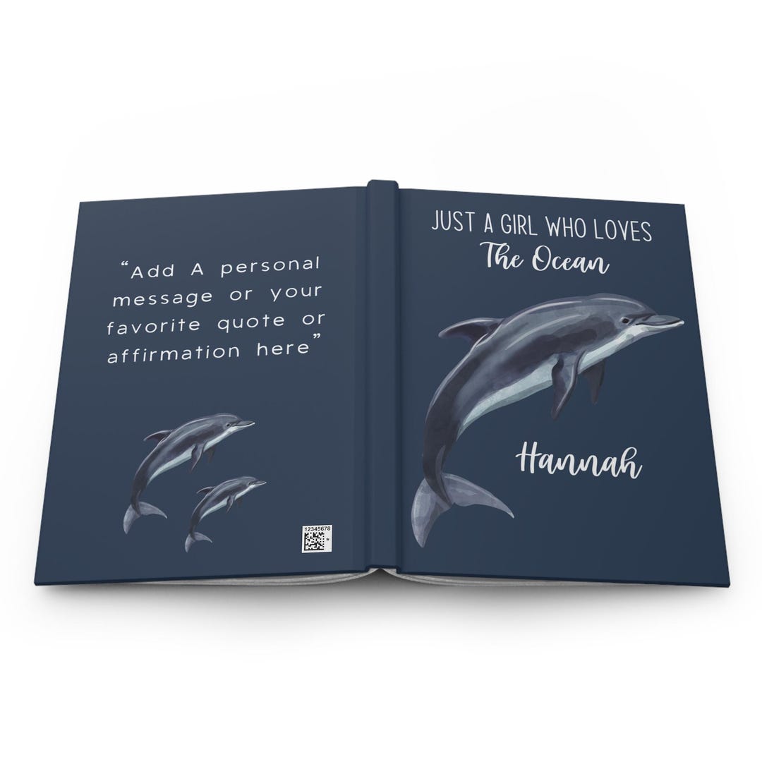 Personalized Dolphin Journal, Custom Marine Biology Graduation Gift ...
