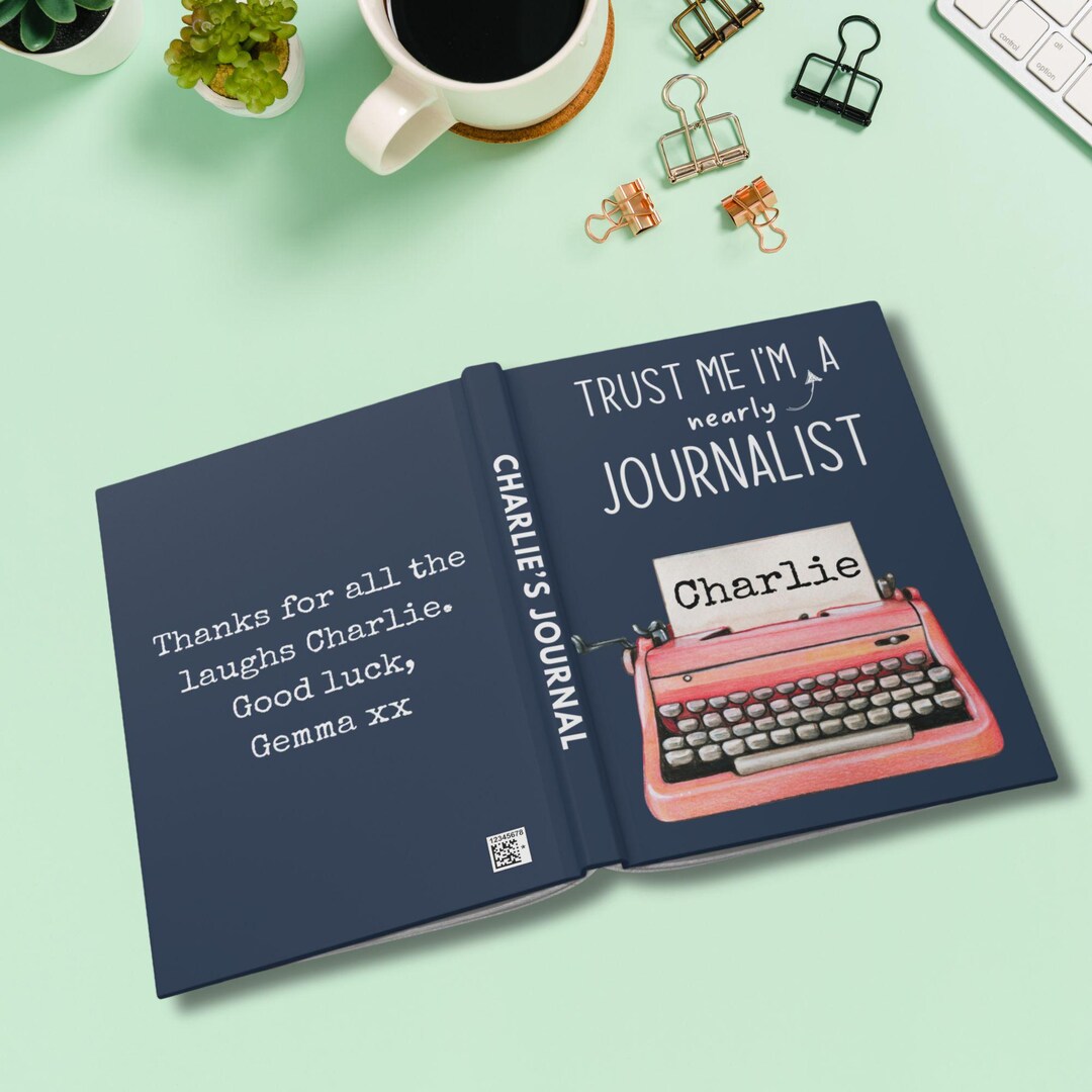 PERSONALIZED JOURNALIST GRADUATION Journal Notebook, Custom Journalism ...