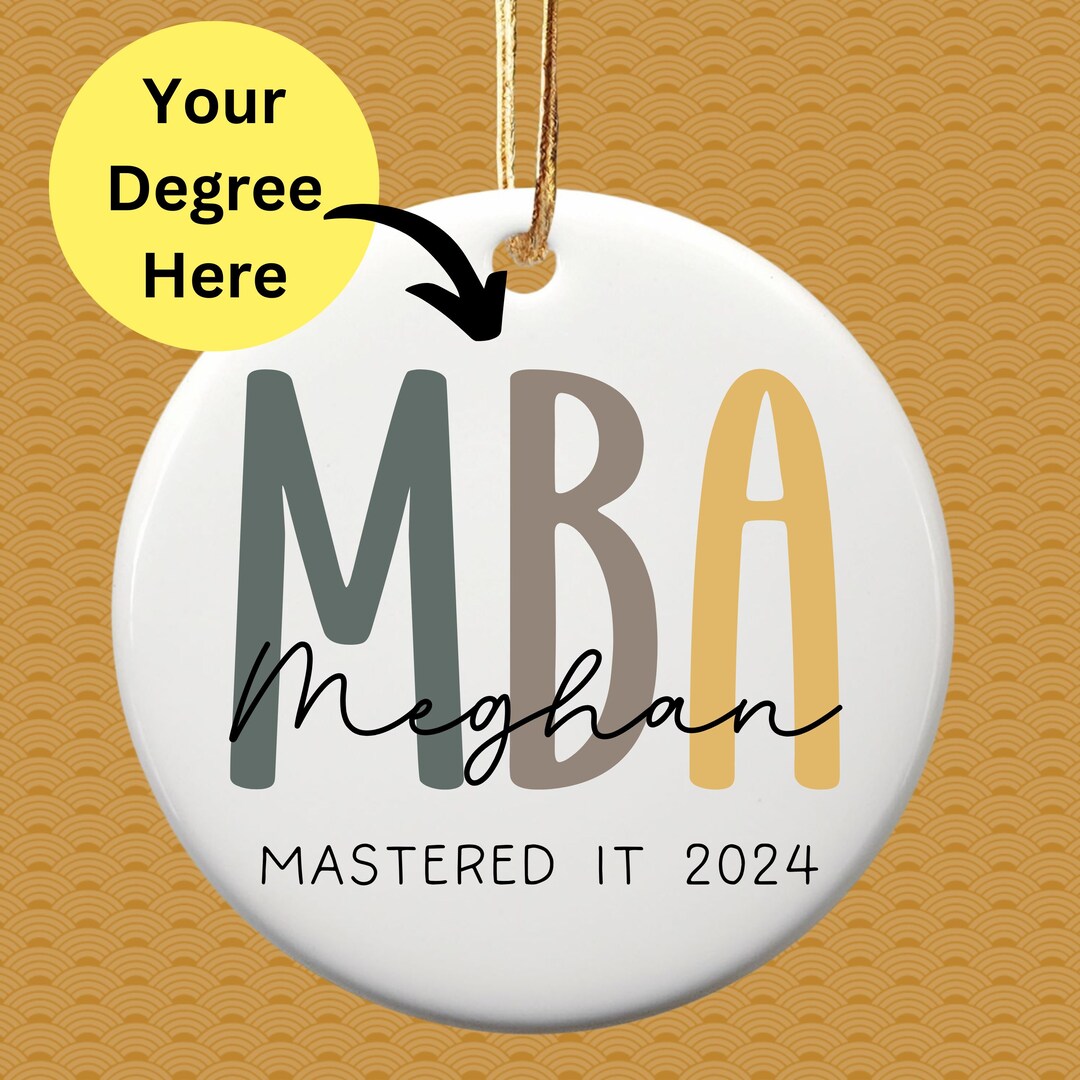 MBA Ornament, Mba Graduation Gift, Mba Graduation Gifts, Mastered It ...