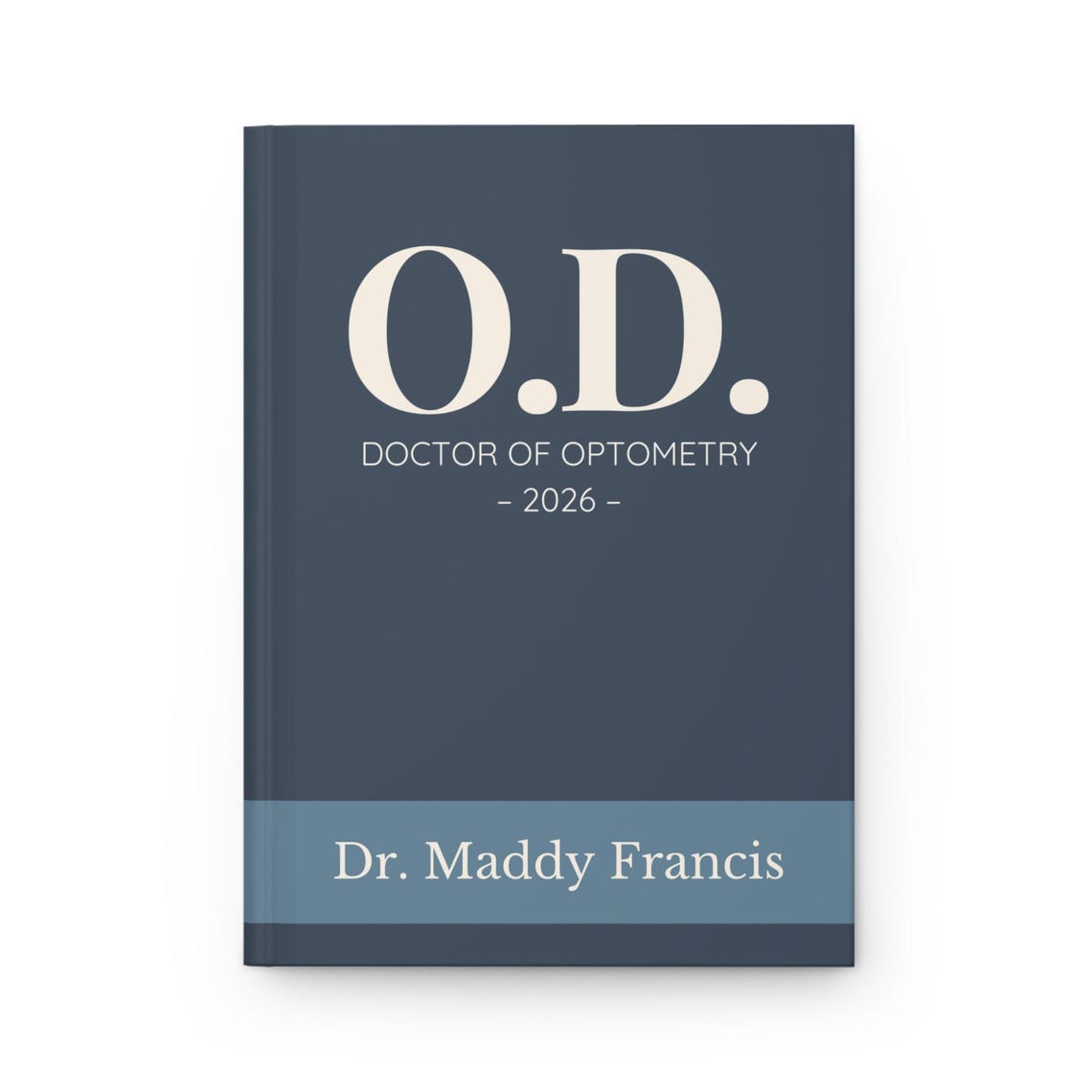 Personalized Doctor of Optometry Journal Notebook, Custom Optometrist ...