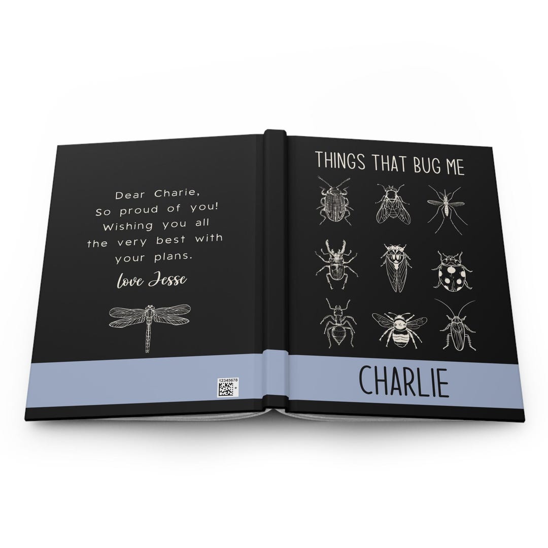 PERSONALIZED ENTOMOLOGY LOGBOOK Notebook, Custom Entomologist ...