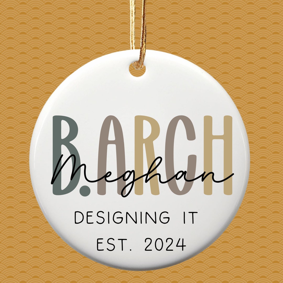 PERSONALIZED ARCHITECT GRADUATION Ornament Keepsake, Bachelor of ...