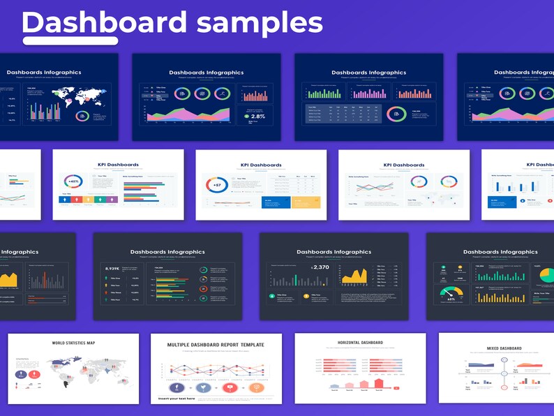 Dashboard Template Bundle | +75 Dashboards to Choose From | Google ...