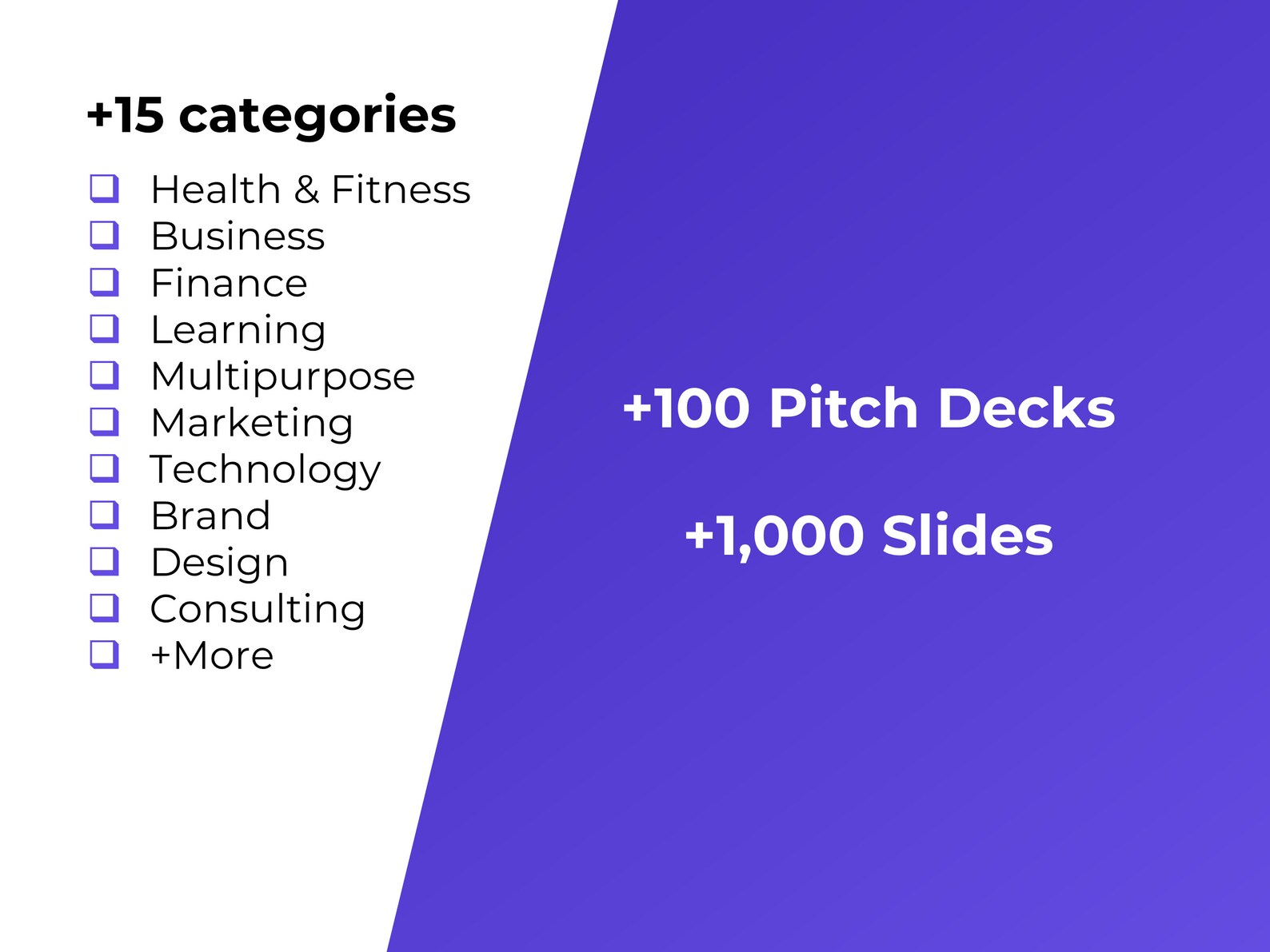 A +100 Pitch Deck Bundle. Pitch Deck - Powerpoint, Investor Pitch Deck, Startup Pitch Deck, PPT ...