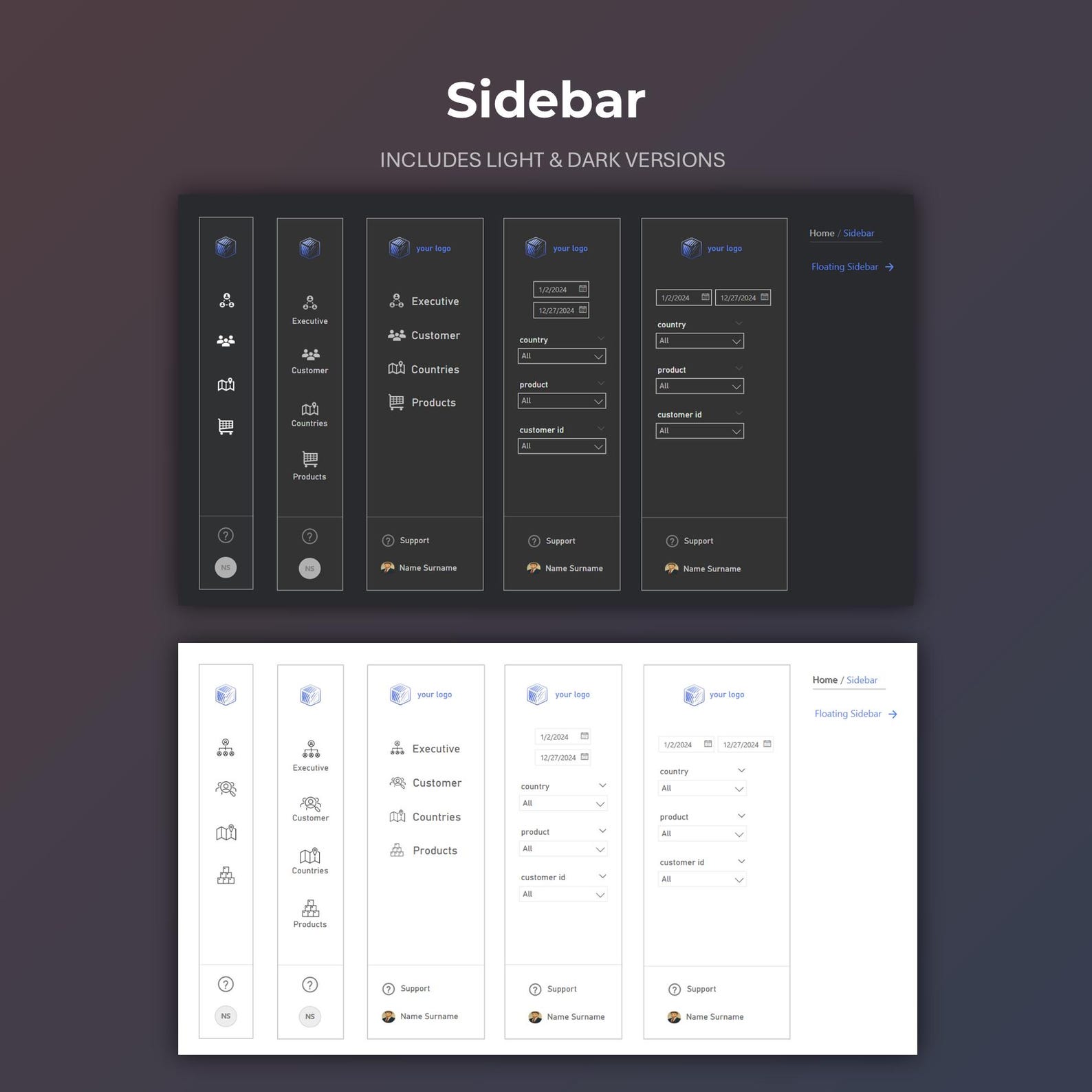 Power BI UX/UI Toolkit | Design Template - Etsy