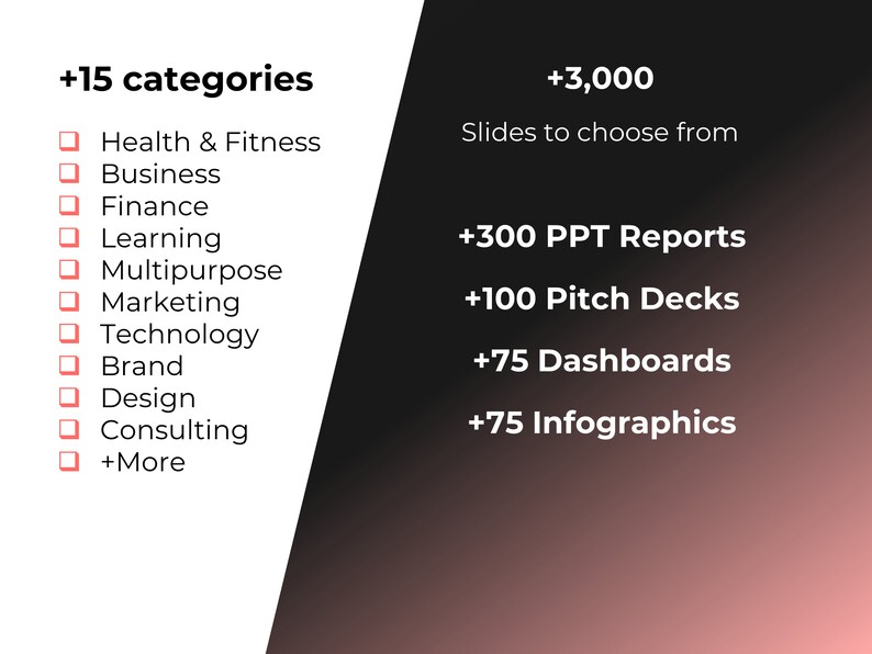 A +500 PPT Template Bundle | Pitch Decks | PPT Reports | Infographics ...