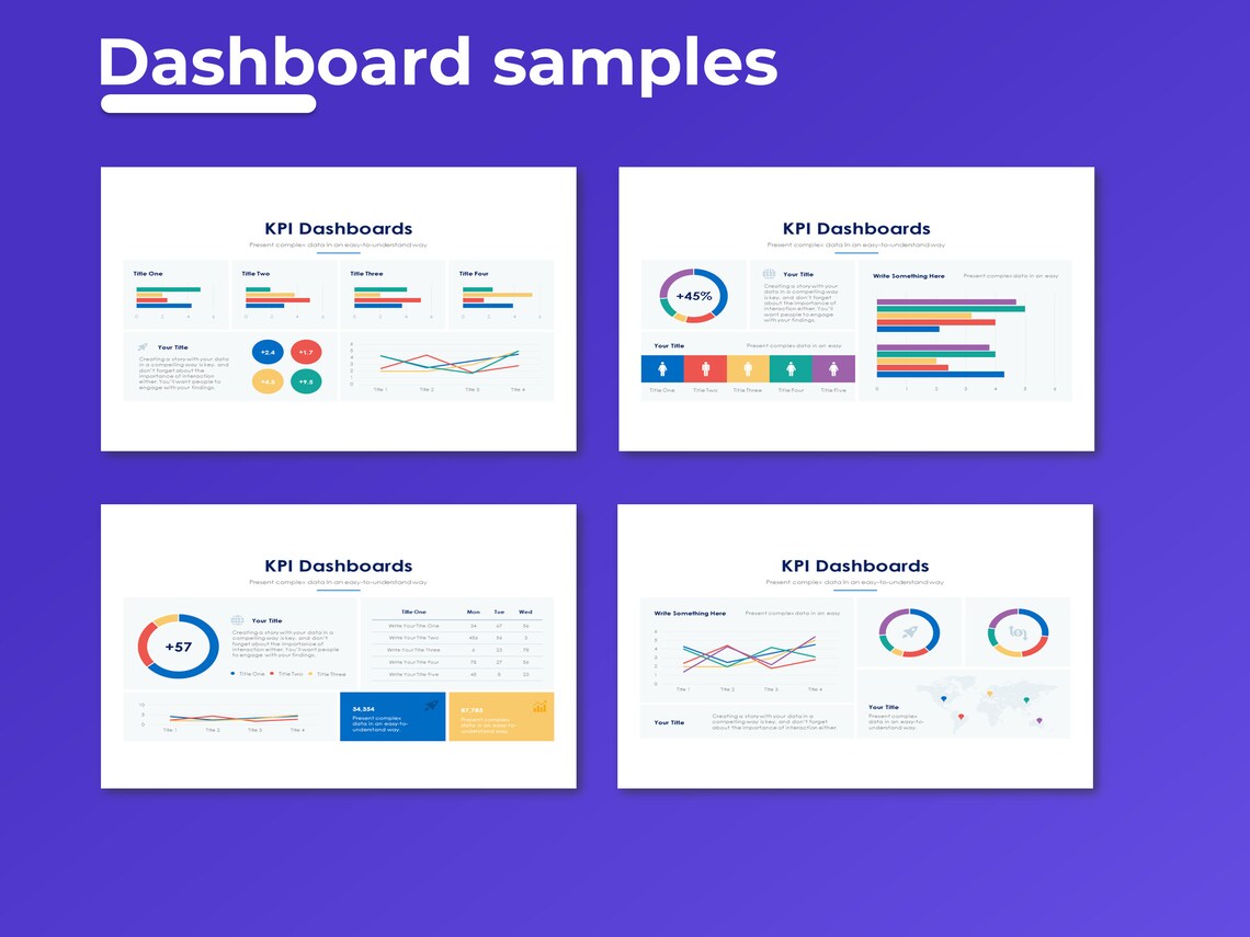 Dashboard Template Bundle 75 Dashboards to Choose From Google Slides ...