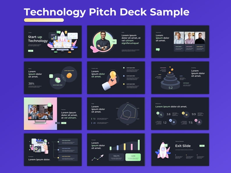 A +100 Pitch Deck Bundle. Pitch Deck - Powerpoint, Investor Pitch Deck, Startup Pitch Deck, PPT ...