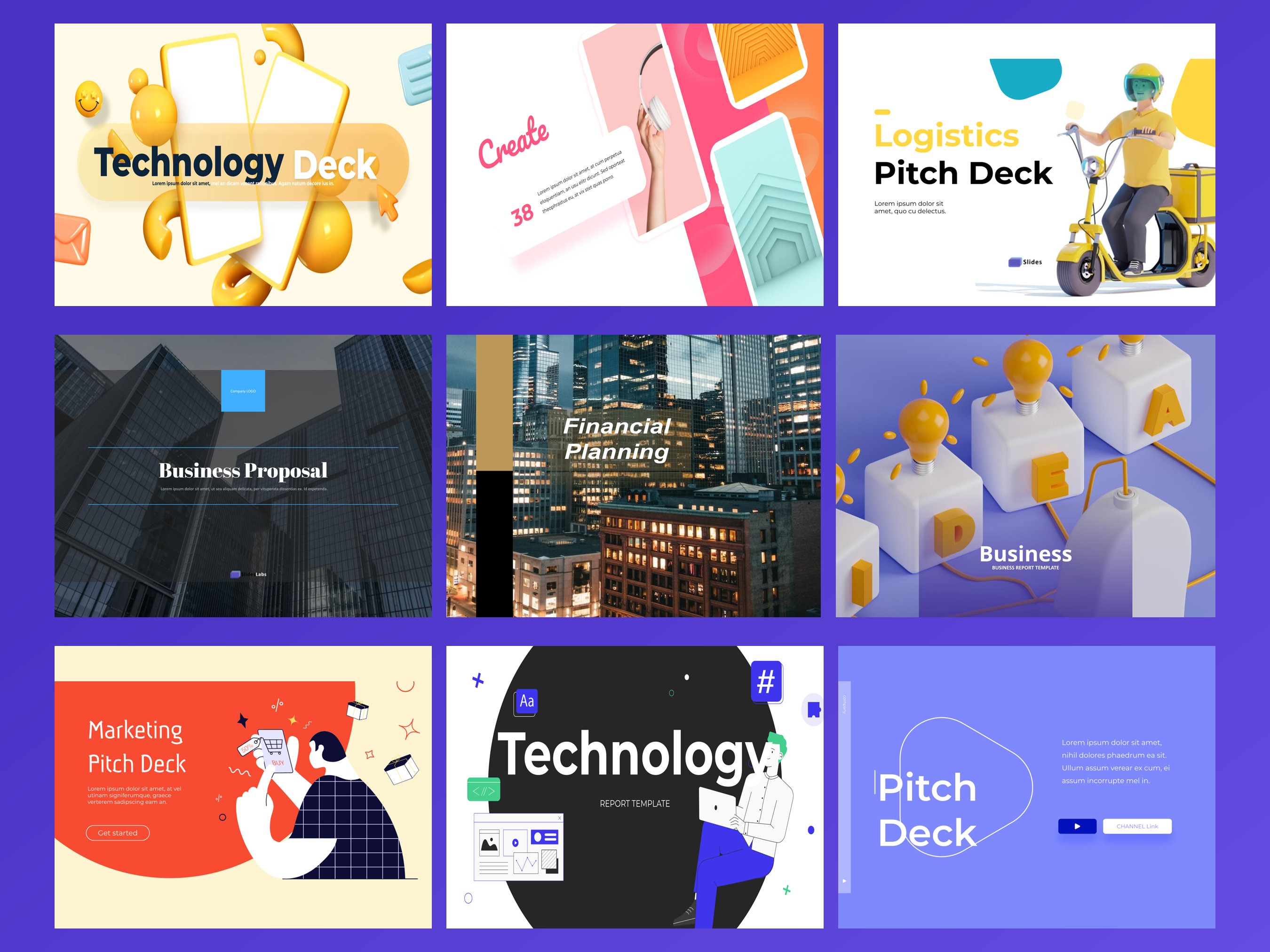 A +100 Pitch Deck Bundle. Pitch Deck - Powerpoint, Investor Pitch Deck ...