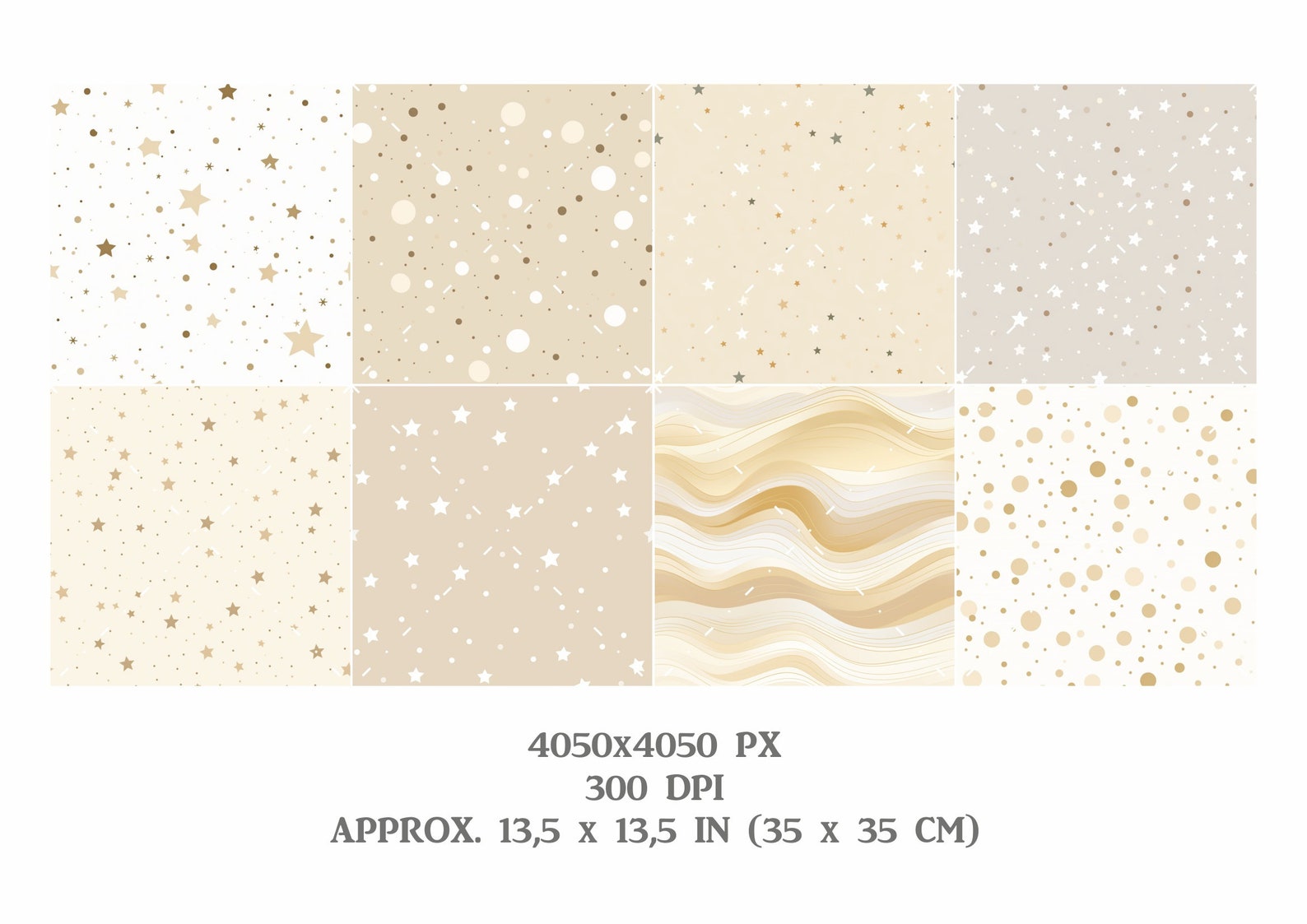 20 Beige Nursery Digital Paper Bundle Pack, Teddy Bear Seamless Pattern ...