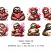 25 Watercolor Valentine Sloths Pack, February 14th Cute Animals Clip ...