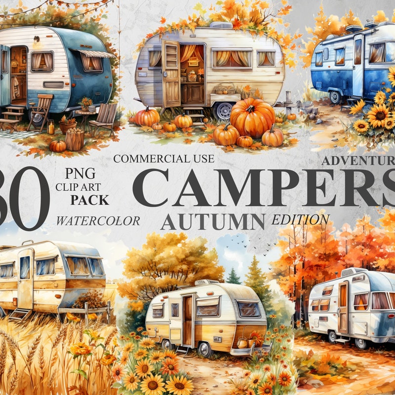 Camping Collage Pack - Etsy